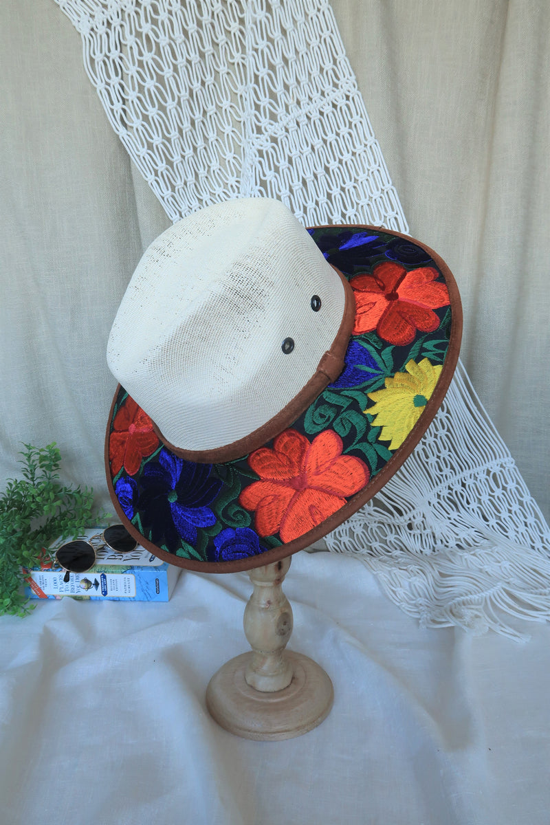 Multi-Color Floral Embroidered Fedora – MAYANII